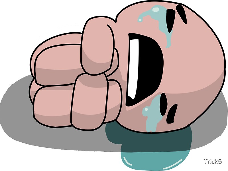 "The Binding Of Isaac - Isaac Crying" Stickers by Trick6 | Redbubble