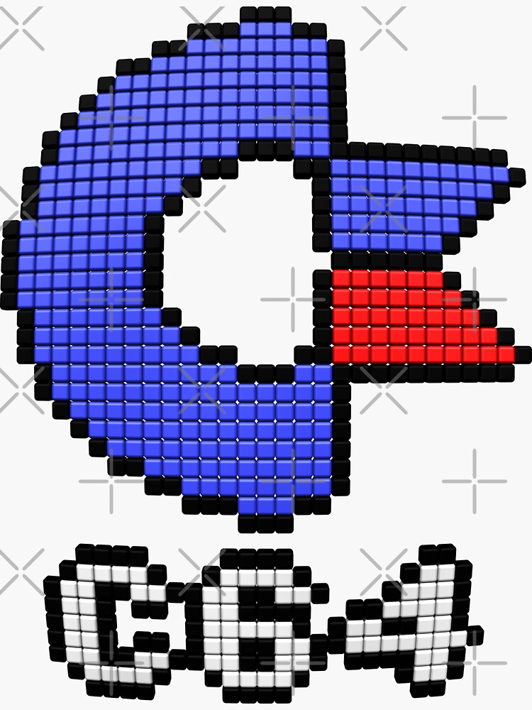 "C64 Logo 3" Sticker for Sale by Pixel-Play | Redbubble