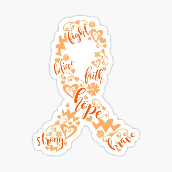 "MULTIPLE SCLEROSIS Awareness Wreath Sign" Sticker by tuyetnhung98 ...