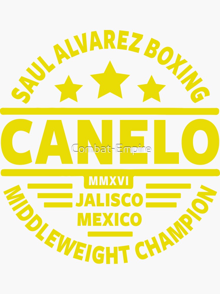 "Boxing Canelo" Sticker for Sale by Combat-Empire | Redbubble
