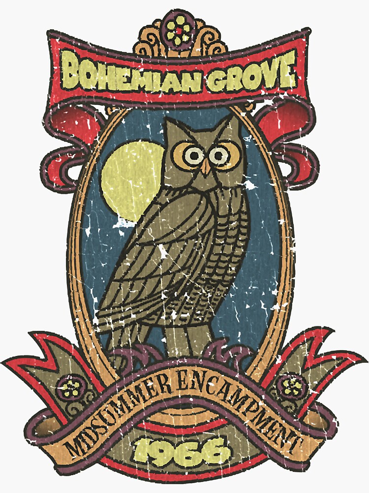"Bohemian Grove Midsummer Encampment 1966" Sticker for Sale by ...