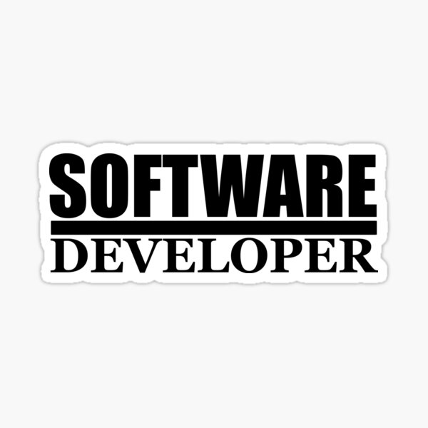 "Software Developer" Sticker for Sale by IrinchiDE | Redbubble