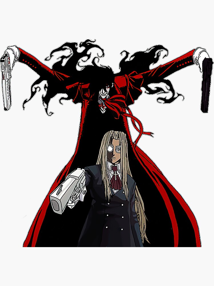 "Alucard Hellsing" Sticker for Sale by Aaliyahhh435 | Redbubble