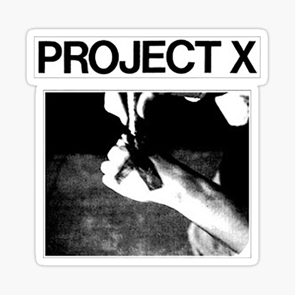 "Project X" Sticker for Sale by Rickowensk8 | Redbubble