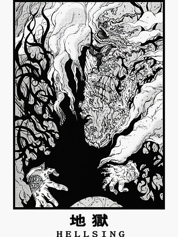 "Alucard Hellsing" Sticker for Sale by Aaliyahhh435 | Redbubble