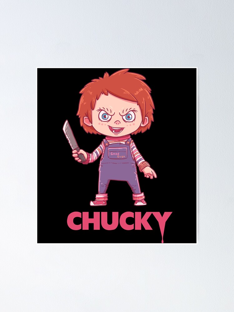 "Little Chucky doll holding a knife" Poster for Sale by CainWalteTuttle ...
