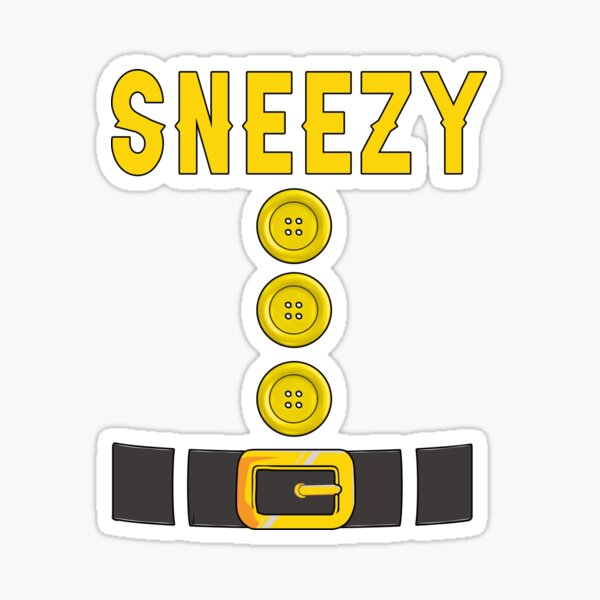 "Sneezy Dwarf Halloween Costume Matching Family Sneezy Dwarf T-Shirt ...