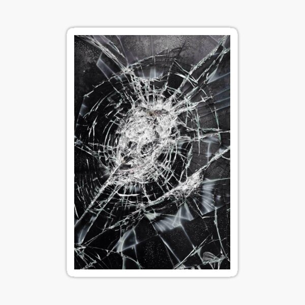 "Broken Glass" Sticker by Sasa2232 | Redbubble