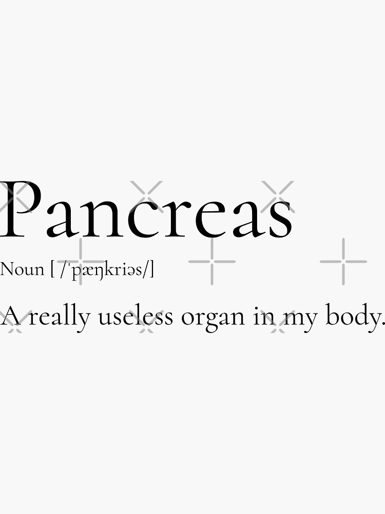 "Funny Pancreas Definition" Sticker for Sale by FancifulDesign | Redbubble