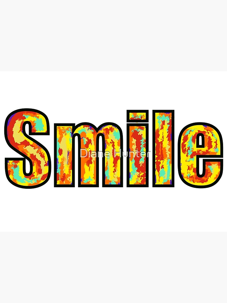 "Smile word art" Poster for Sale by Nasusenaid | Redbubble
