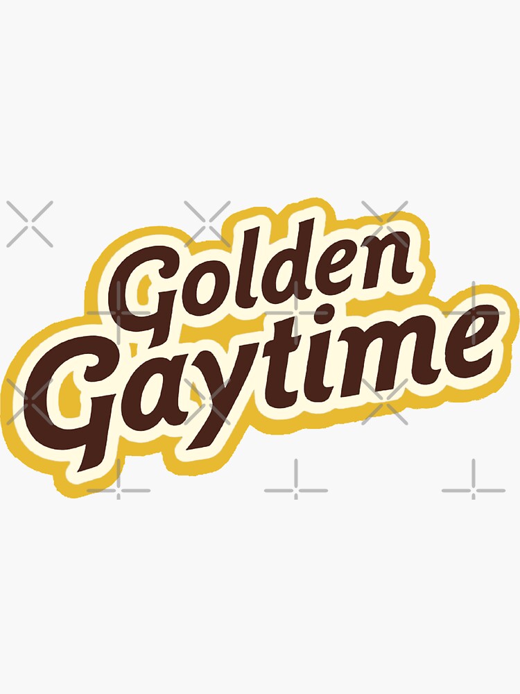 "Golden Gaytime" Sticker for Sale by tnoteman557 | Redbubble