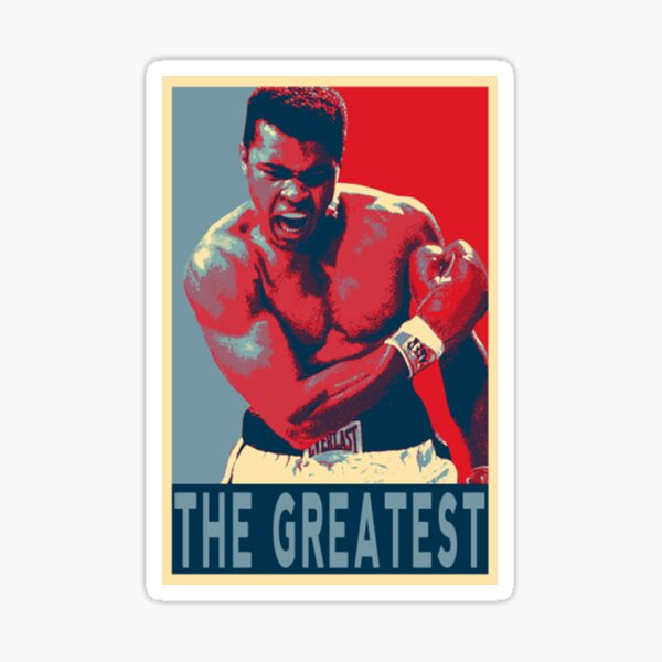 "Muhammad-Ali" Sticker for Sale by lynettenlo | Redbubble