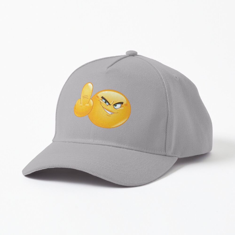 "Funny Middle Finger Emoji" Sticker for Sale by stillballin | Redbubble