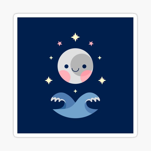 "Cute night sky" Sticker for Sale by petitspixels | Redbubble