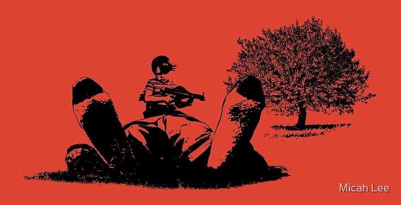 "Arnie Get Your Gun" by Micah Lee | Redbubble