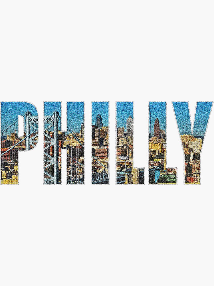 "PHILLY TEXT ME" Sticker by JongDRespect | Redbubble