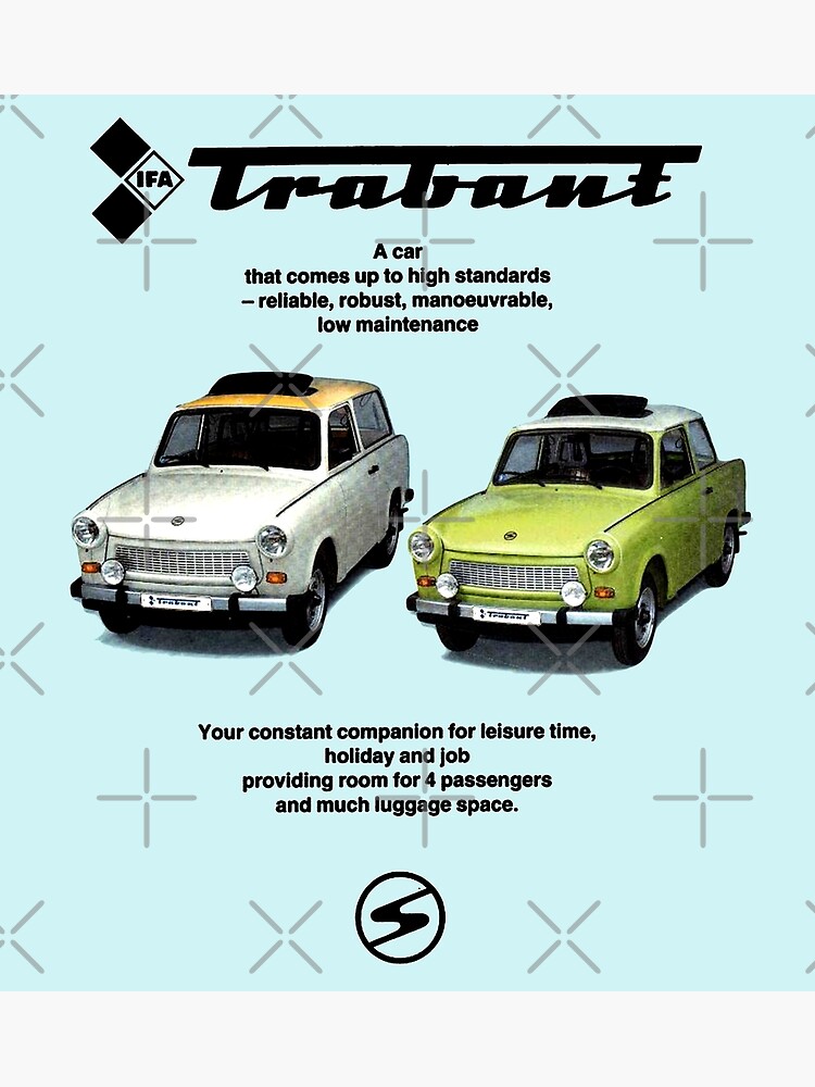 "TRABANT - ADVERT" Poster for Sale by ThrowbackM3 | Redbubble