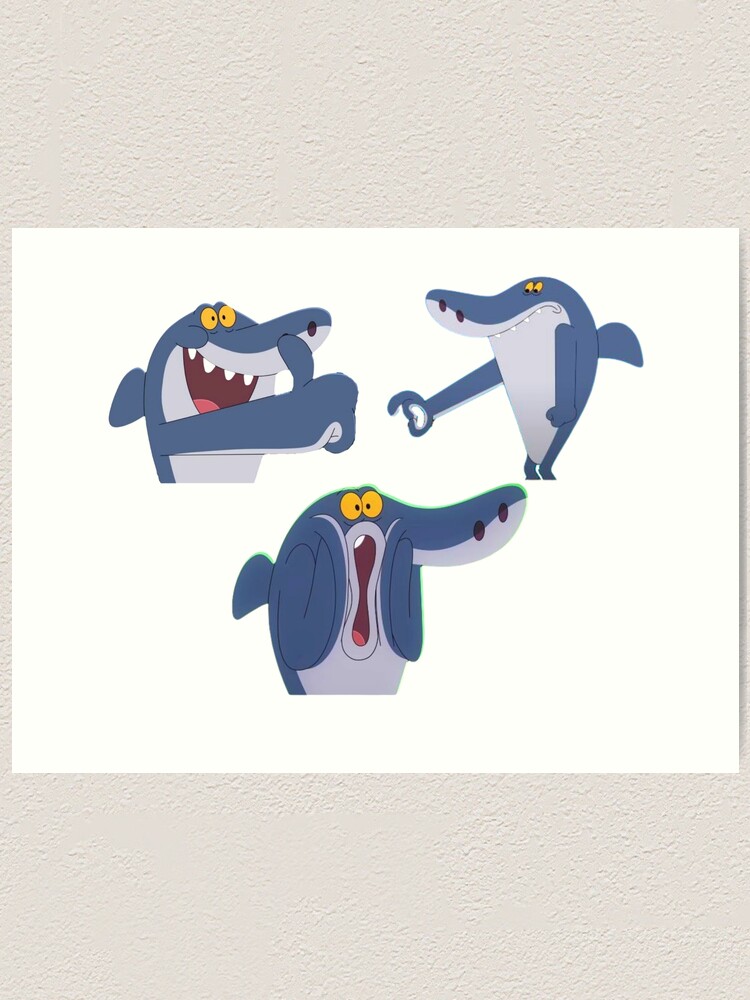 "Zig and Sharko Reaction Meme" Art Print by Reo12 | Redbubble