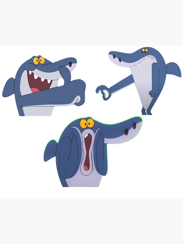 "Zig and Sharko Reaction Meme" Art Print by Reo12 | Redbubble