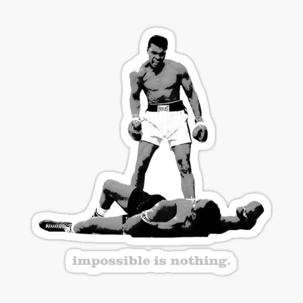 "Muhammad-Ali" Sticker by lynettenlo | Redbubble