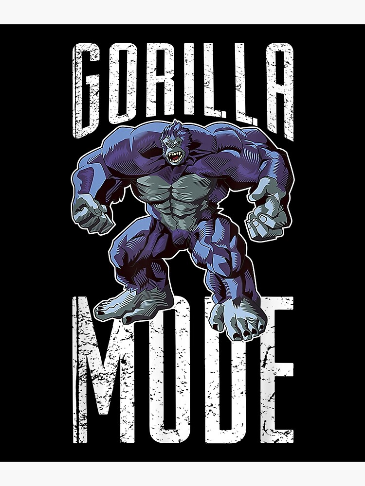 " Gorilla Mode Muscles Fitness Gym Bodybuilding Beast" Poster for Sale ...