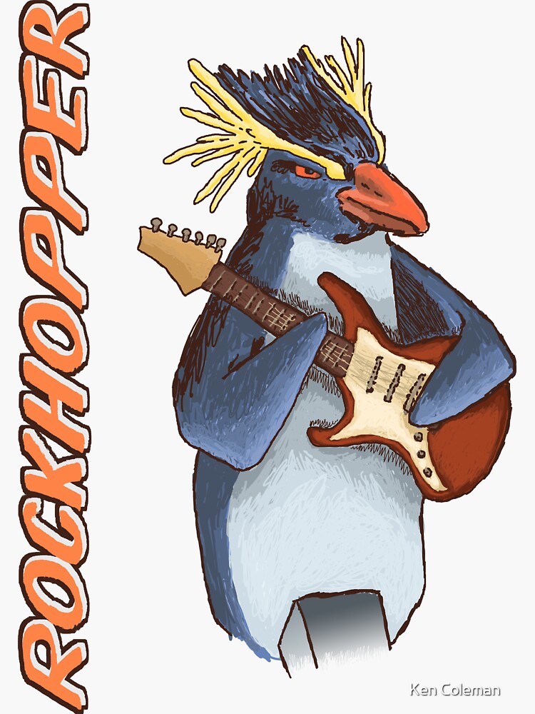 "Rockhopper" Sticker by KColeman | Redbubble