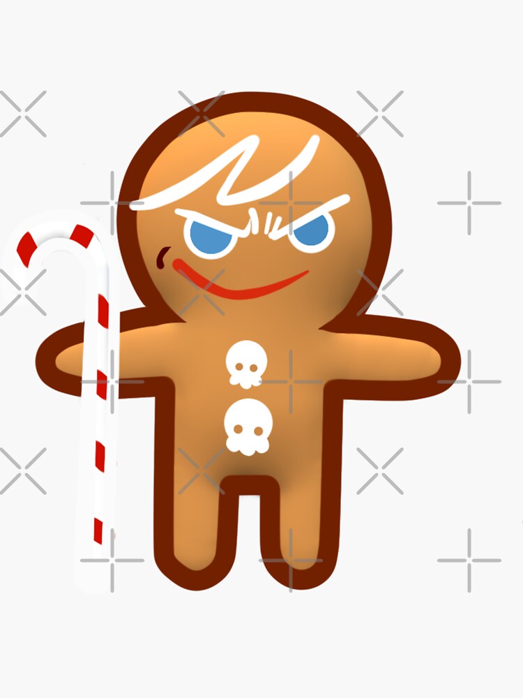 " Gingerbrave Smirk! Cookie Run Ovenbreak" Sticker for Sale by kamaldc ...