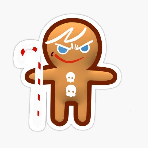 " Gingerbrave Smirk! Cookie Run Ovenbreak" Sticker for Sale by kamaldc ...