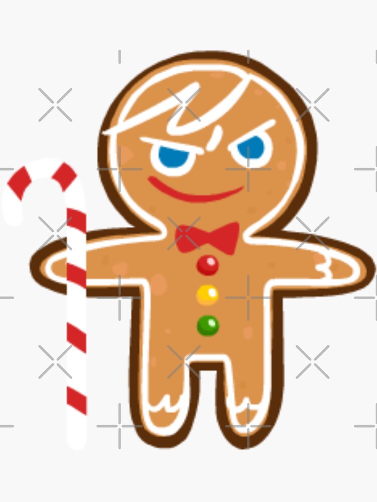 " Gingerbrave Smirk! Cookie Run Ovenbreak" Sticker for Sale by kamaldc ...