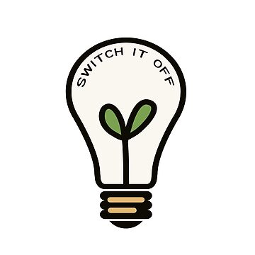 "Switch it off" Sticker for Sale by Coolzstuff | Redbubble