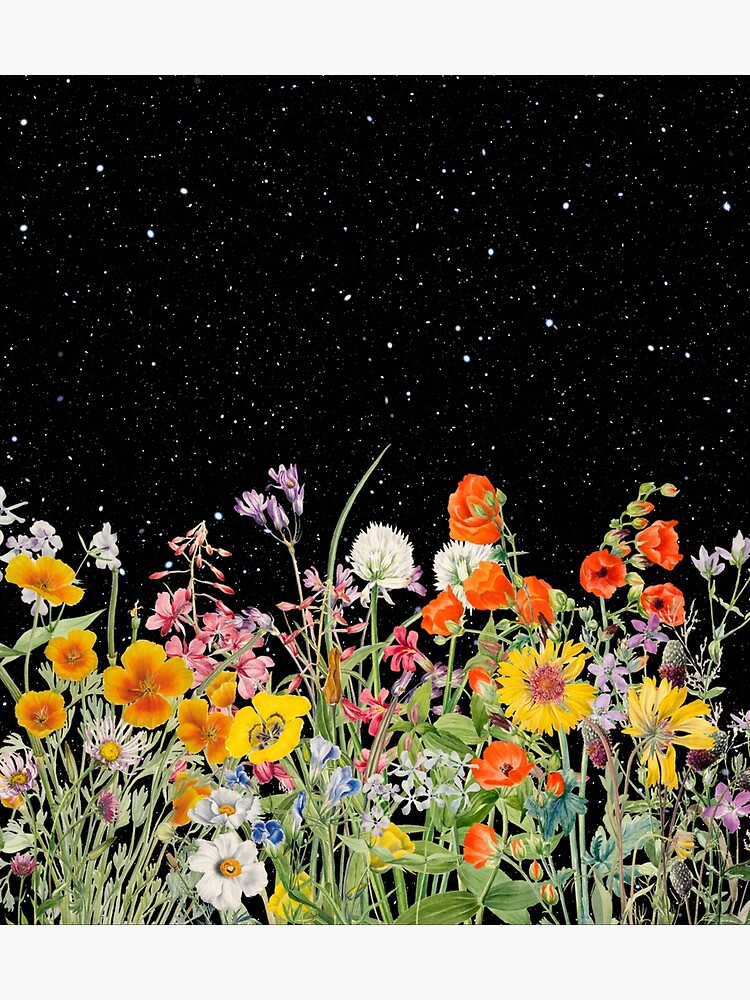 "Space Flowers" Poster for Sale by barigyederek | Redbubble