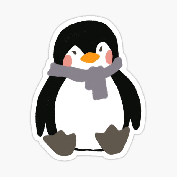 "Cute and adorable baby penguin" Sticker by TangerineCho | Redbubble