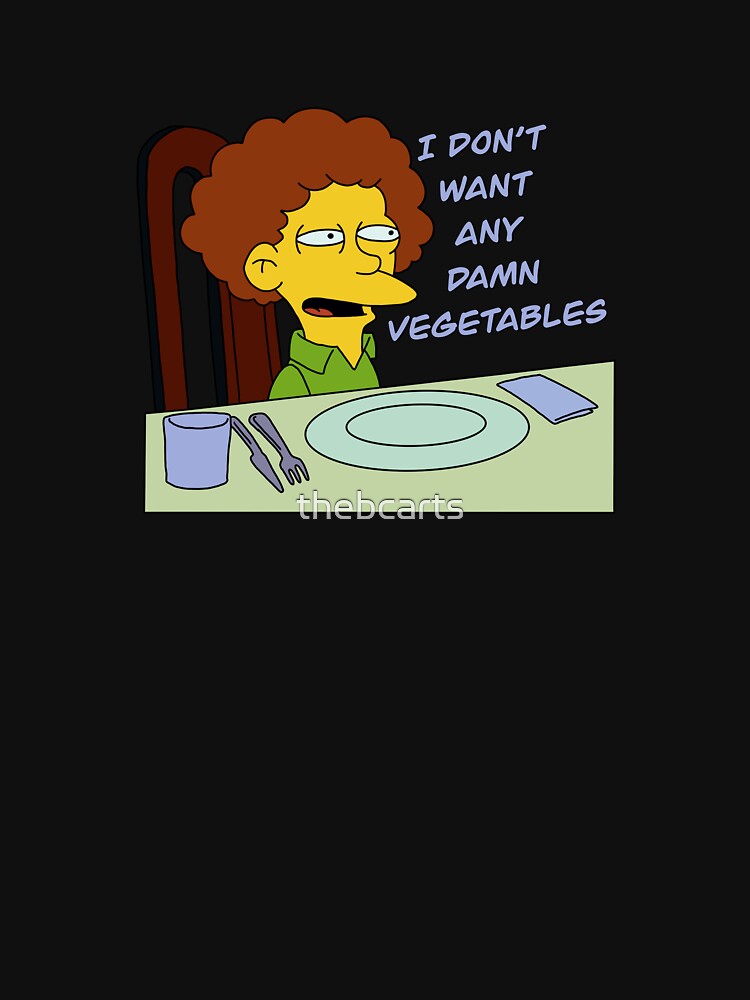 "Simpsons Damn Vegetables" T-shirt for Sale by thebcarts | Redbubble ...