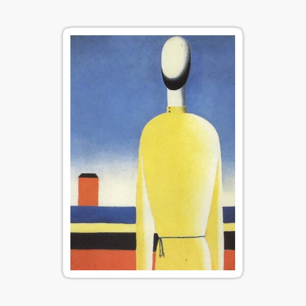 "Complex Presentiment | Kazimir Malevich | 1932" Sticker for Sale by ...