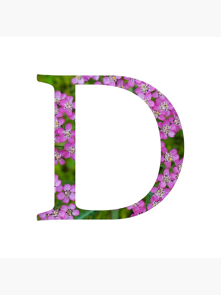 "Pink Floral Letter D" Poster for Sale by TheMonogramShop | Redbubble