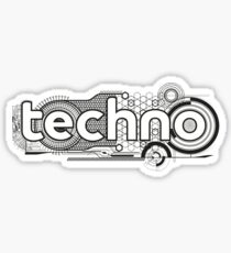 Techno: Sticker | Redbubble