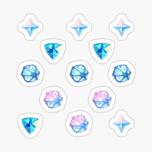 "Primogems and Fates sticker pack - Genshin Impact" Sticker for Sale by ...