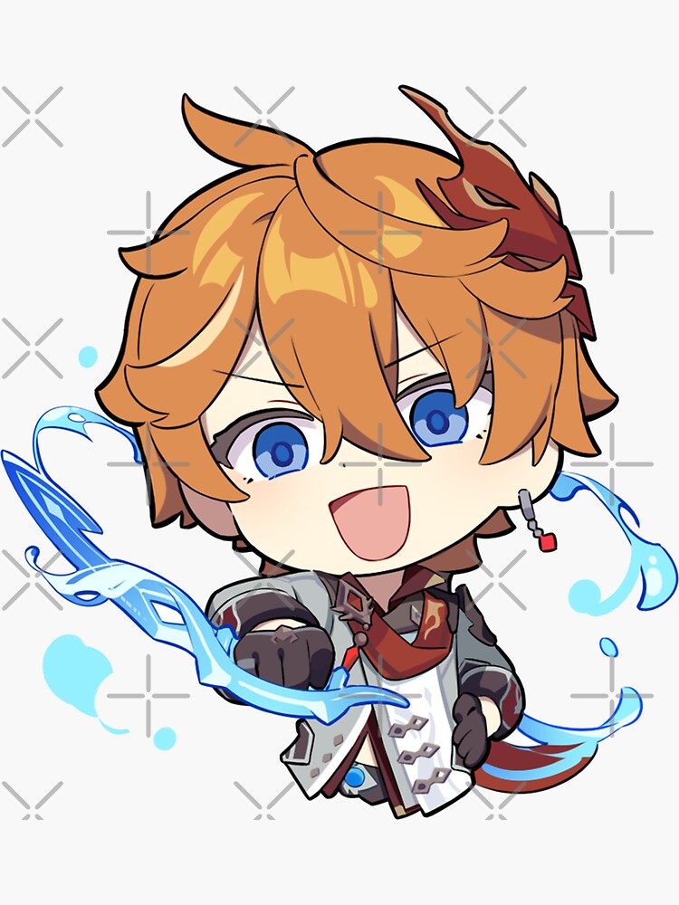 "Genshin Impact Melee Childe | Tartaglia Cute " Sticker for Sale by ...