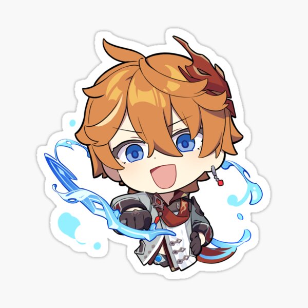 "Genshin Impact Melee Childe | Tartaglia Cute " Sticker for Sale by ...