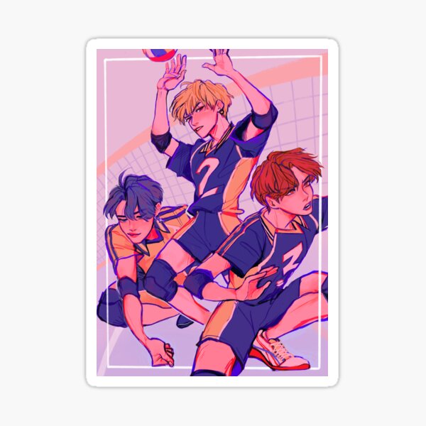 "BTS x HQ!!" Sticker for Sale by kkumri | Redbubble