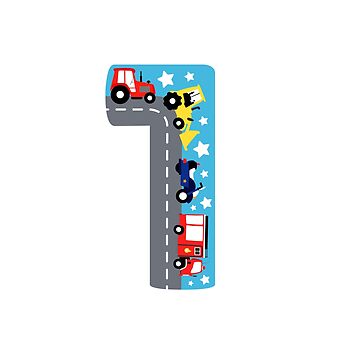 "Adorable design for kids featuring the number one" Sticker for Sale by ...