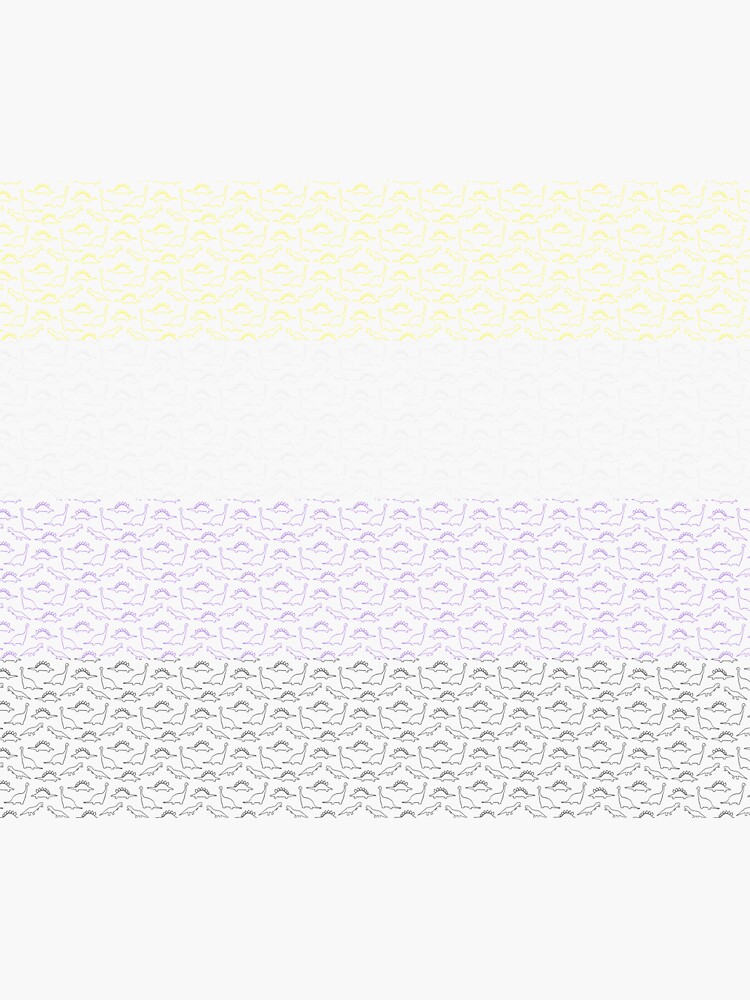 "Subtle Non-Binarysaurus FLAG" Sticker for Sale by LulusaurusRex ...