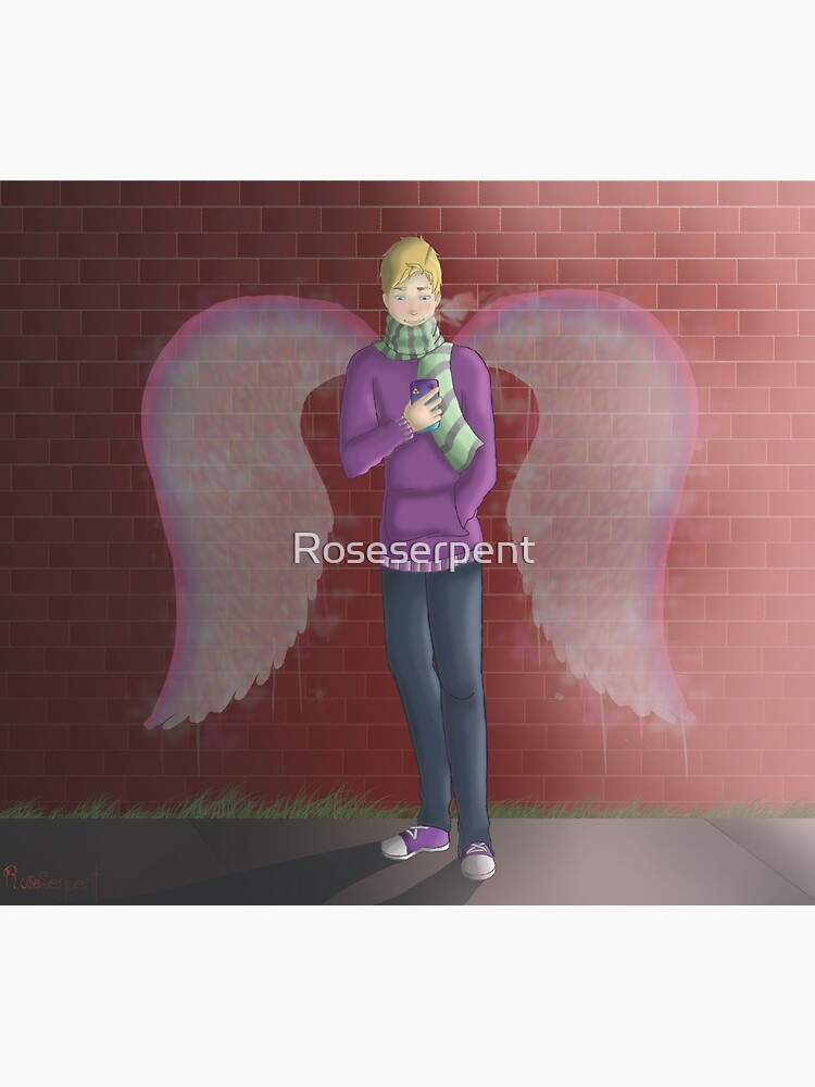 "Bryce graffiti angel wings" Poster for Sale by Roseserpent | Redbubble