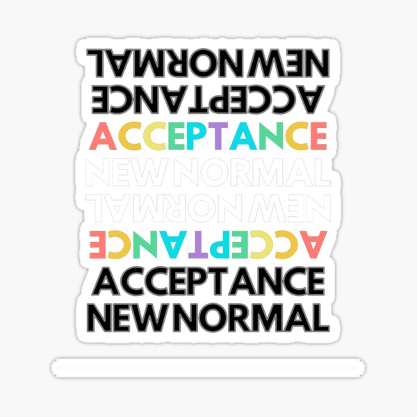 "New Normal" Sticker for Sale by Khieyah23 | Redbubble