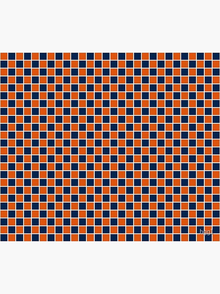"Orange, blue, white checkered pattern (334)" Poster for Sale by hgg1 ...