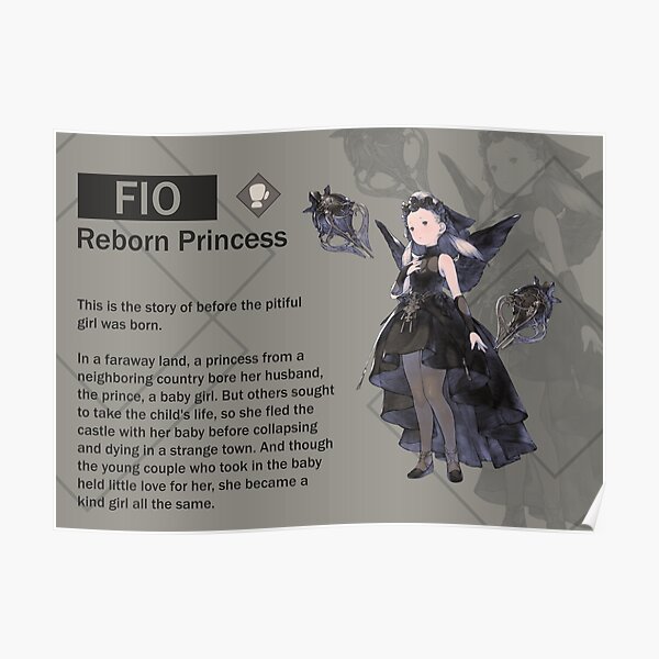 "Fio - Reborn Princess (Nier Reincarnation)" Poster for Sale by ...
