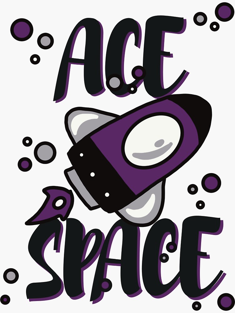 "ace space" Sticker for Sale by asexuals-net | Redbubble