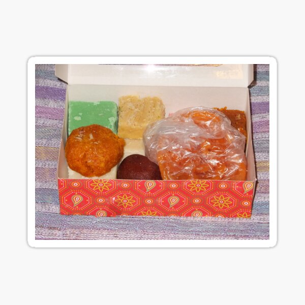 "Indian Sweets" Sticker for Sale by pinkal | Redbubble