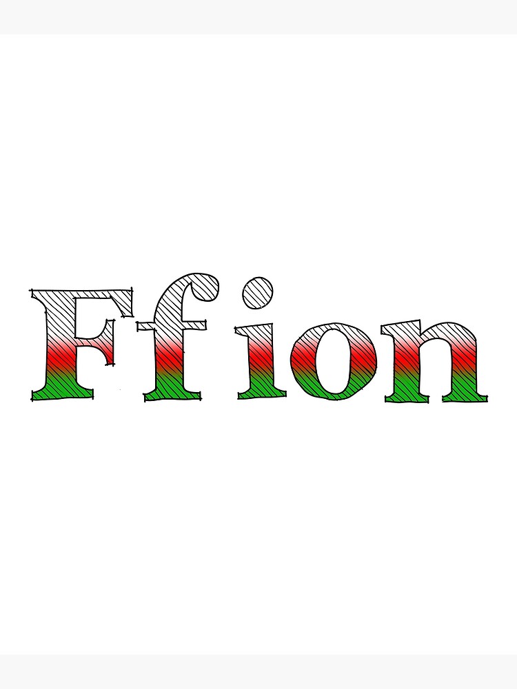 "Welsh girl's name - Ffion" Poster for Sale by WelshStuff | Redbubble