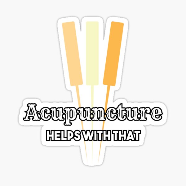 "Acupuncture Needle Traditional Chinese Medicine Motive " Sticker for ...